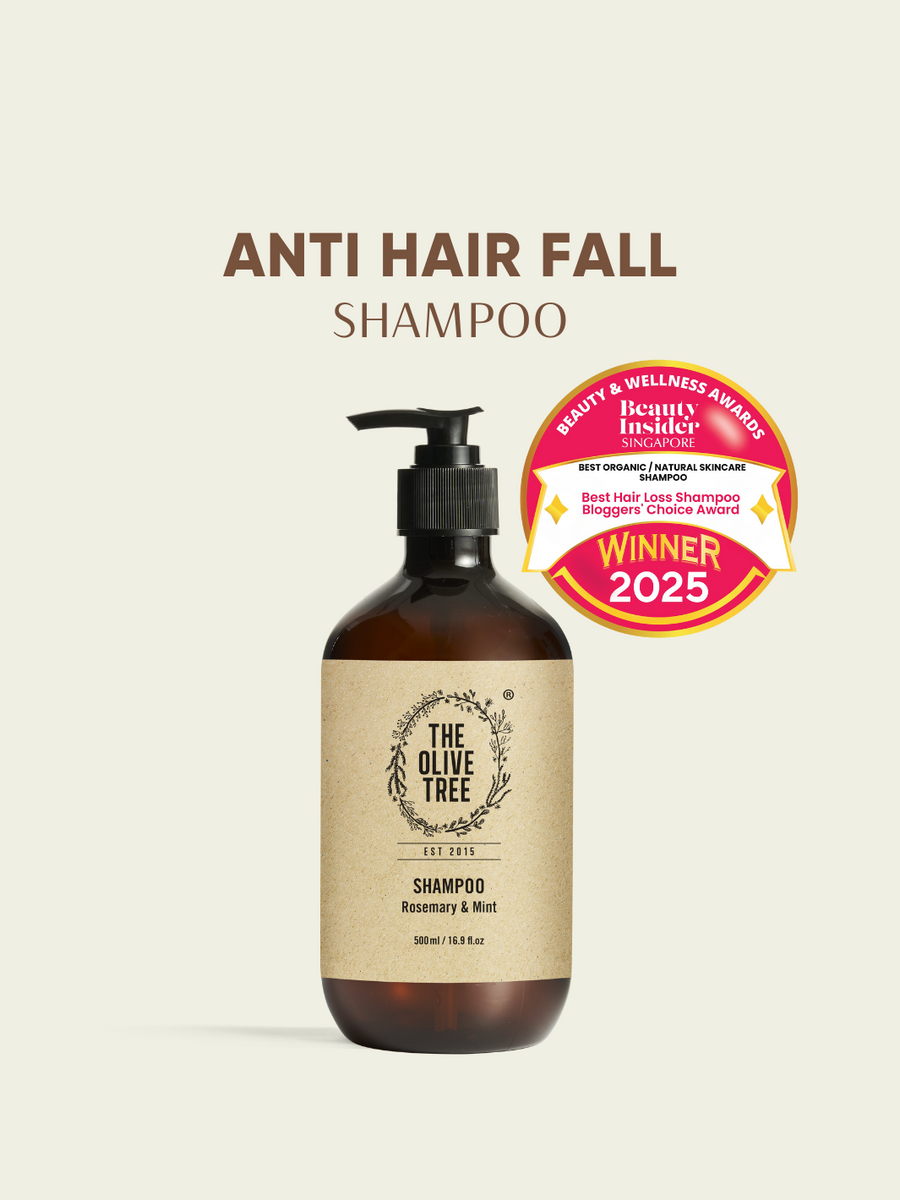 The Olive Tree Rosemary & Mint Shampoo for Hair Loss Hair Fall Dandruff ...